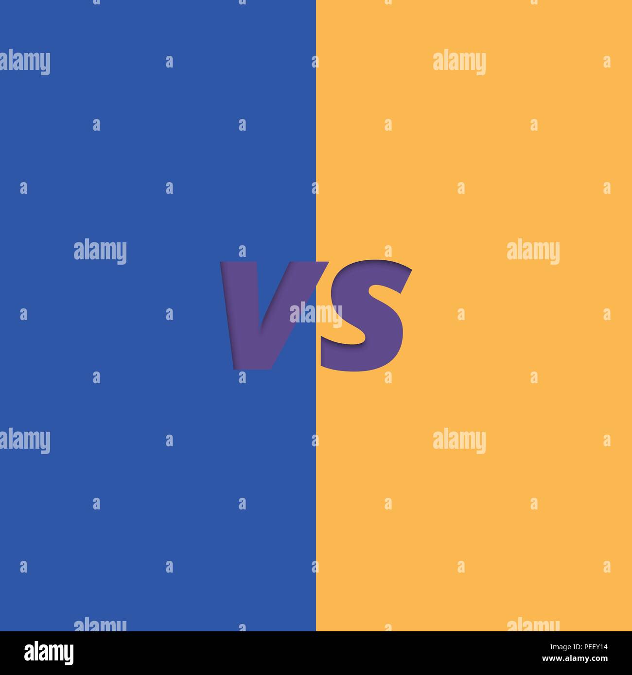 Versus banner. VS screen. Element for graphic design - ad, poster ...