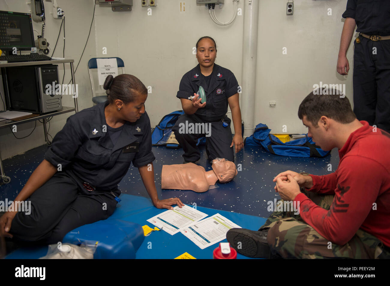 150812-N-DQ503-017 PHILIPPINE SEA (Aug. 12, 2015) – Hospital Corpsman ...