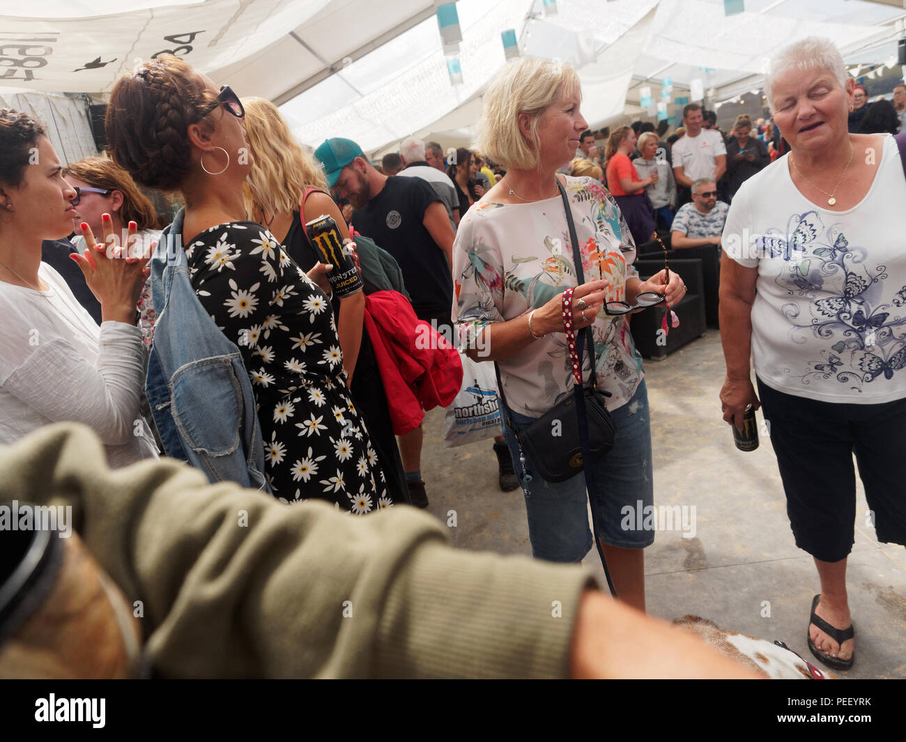 Boardmasters Roxy Open Surfing Contest, Juliette Lacome French surfer ...