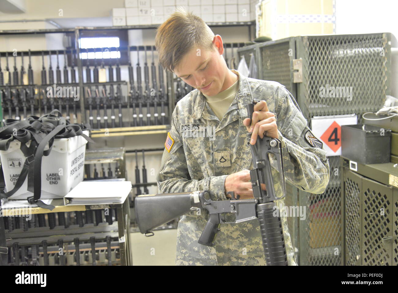 Pfc. James Rogers, a motor transport operator with the additional duty ...