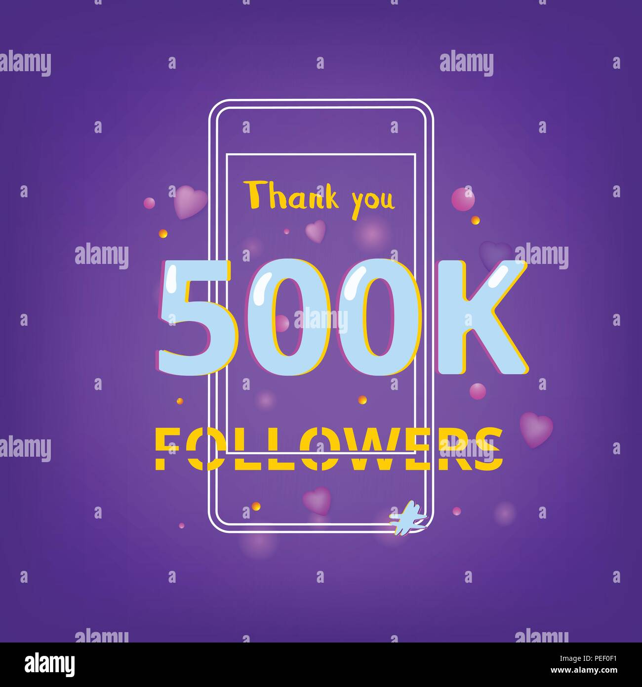 500k followers post vector vectors hi-res stock photography and images ...