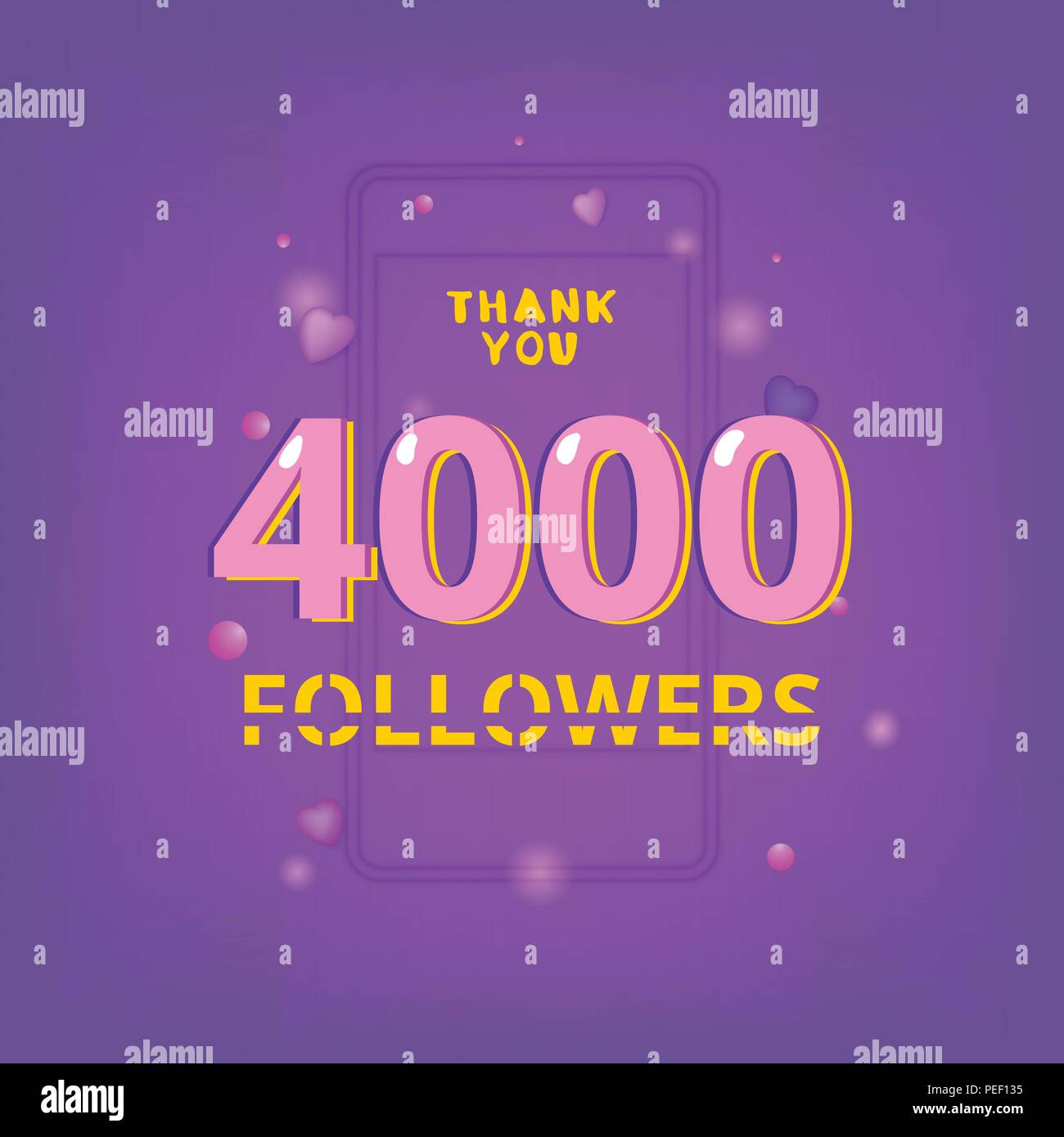 4k followers vector vectors hi-res stock photography and images - Alamy