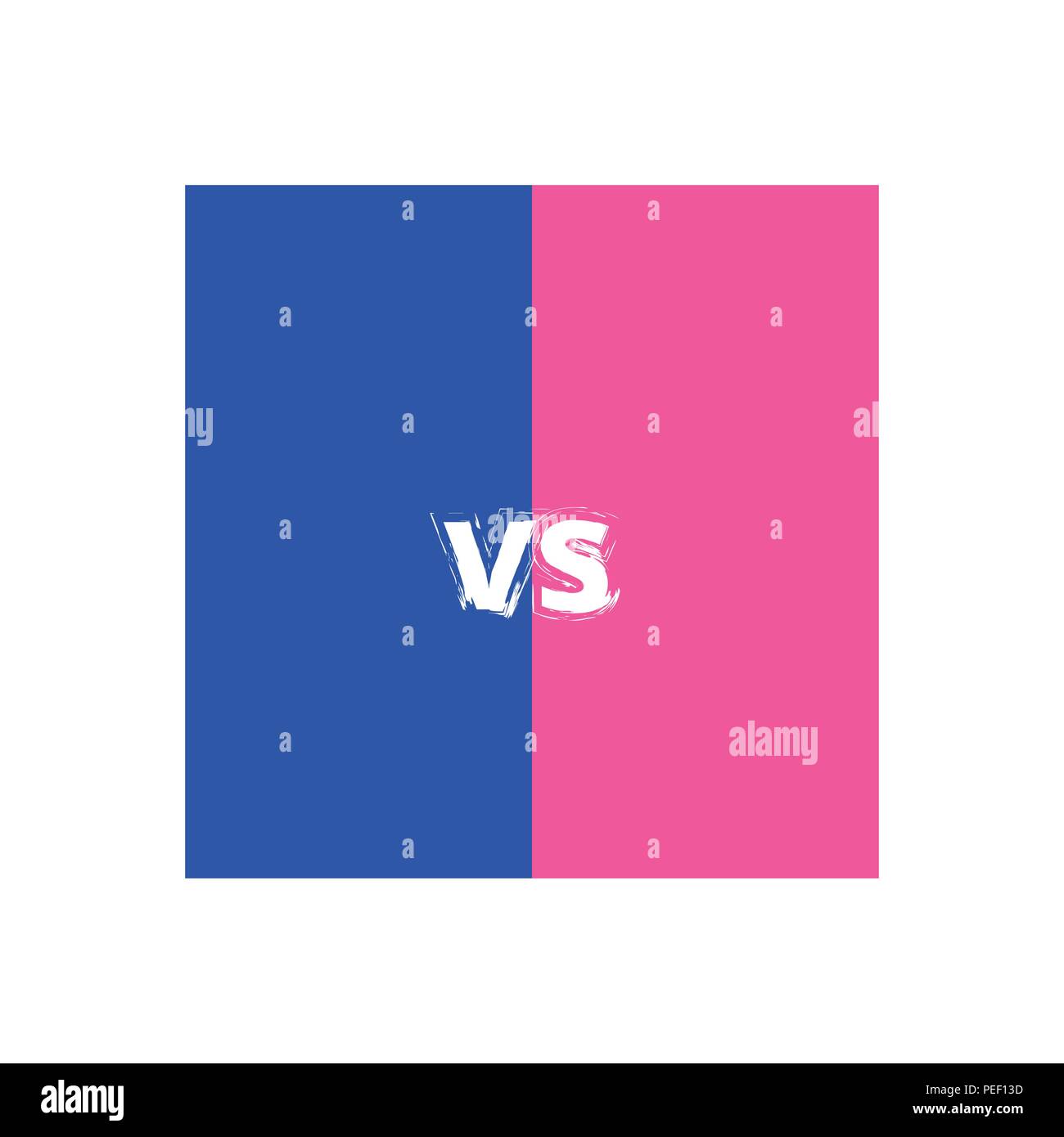 VS screen. Versus card. Vector illustration Stock Vector Image & Art ...
