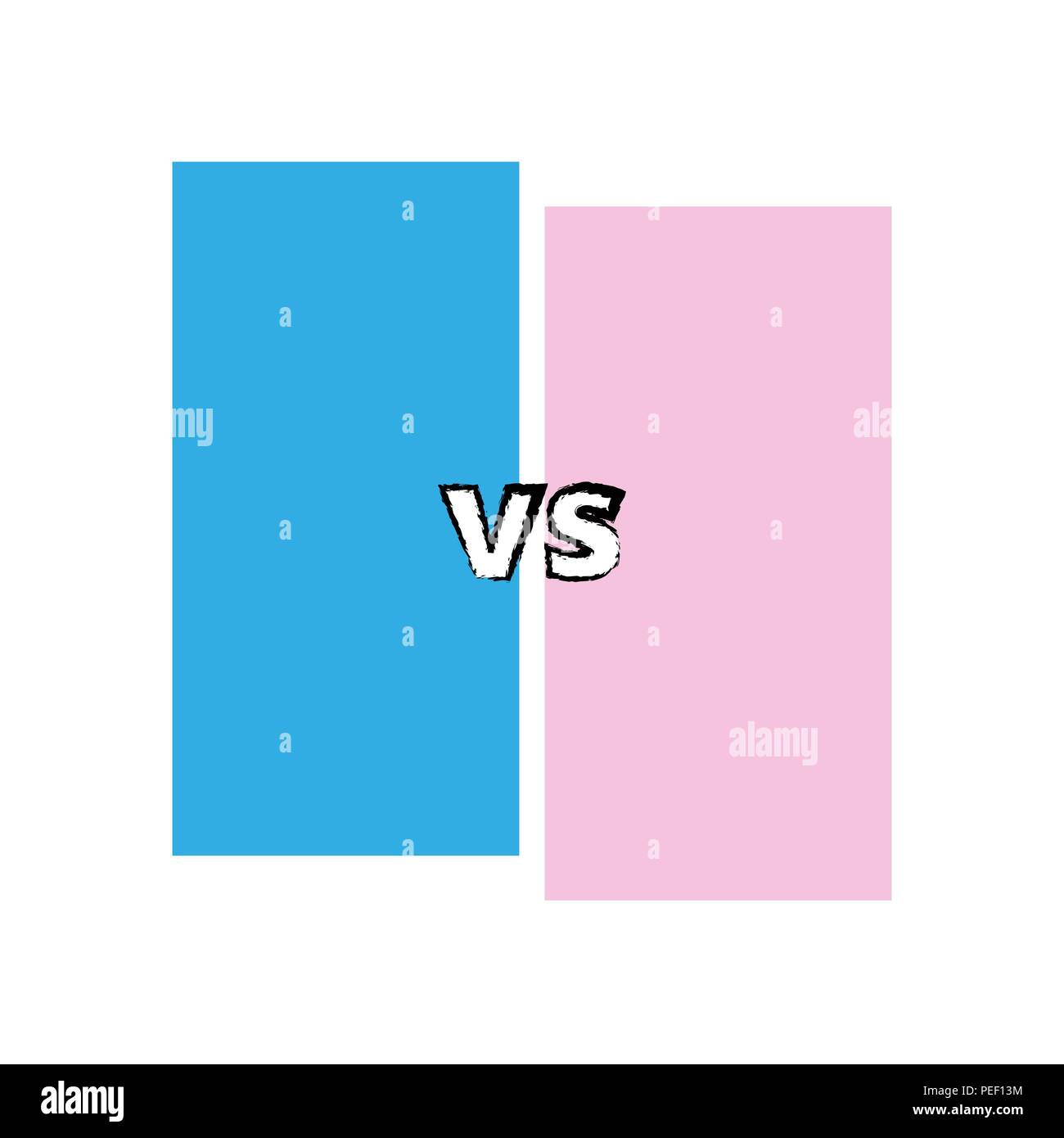 VS screen. Versus card. Vector illustration Stock Vector Image & Art ...