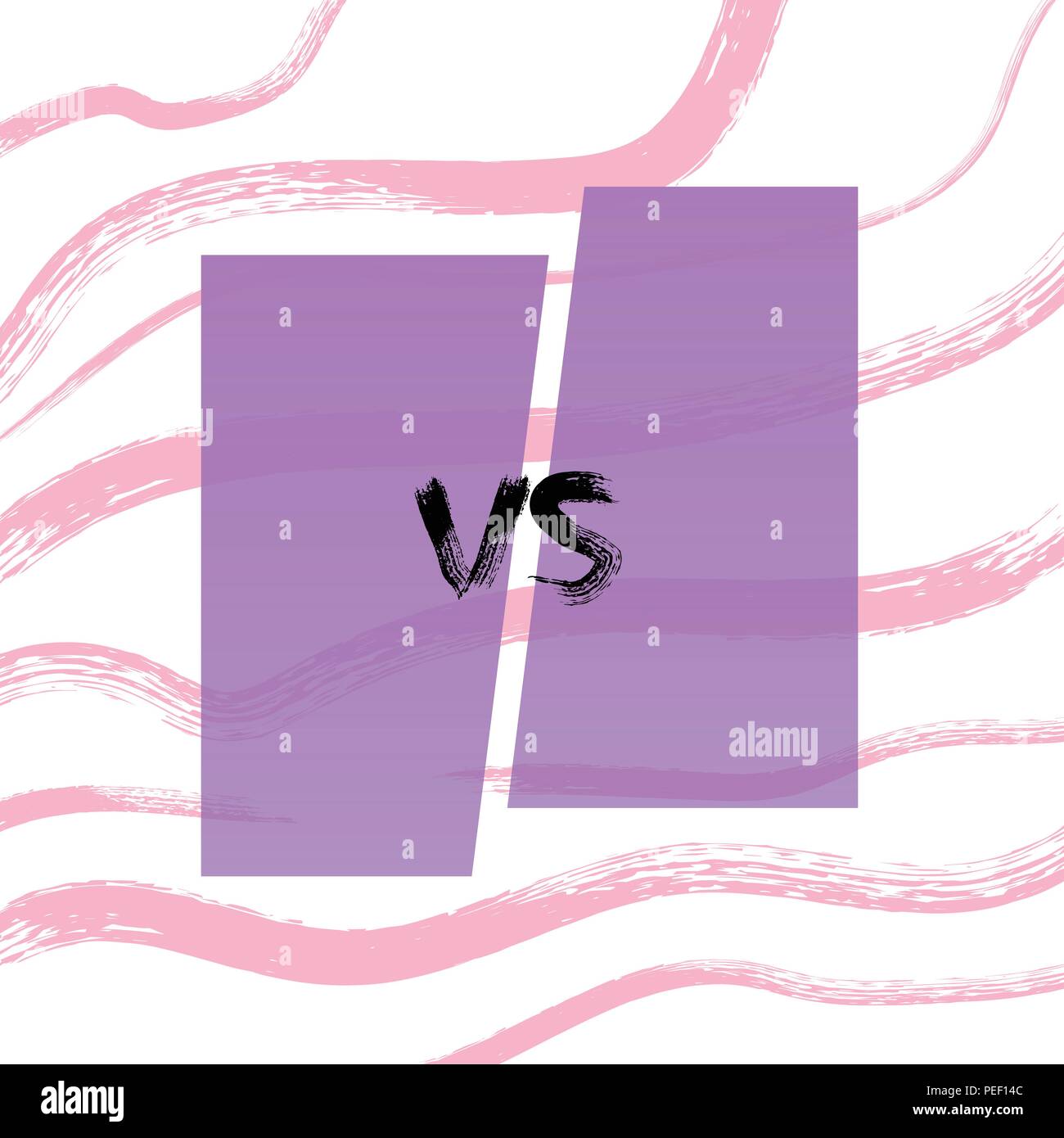 VS screen. Versus card. Vector illustration Stock Vector Image & Art ...