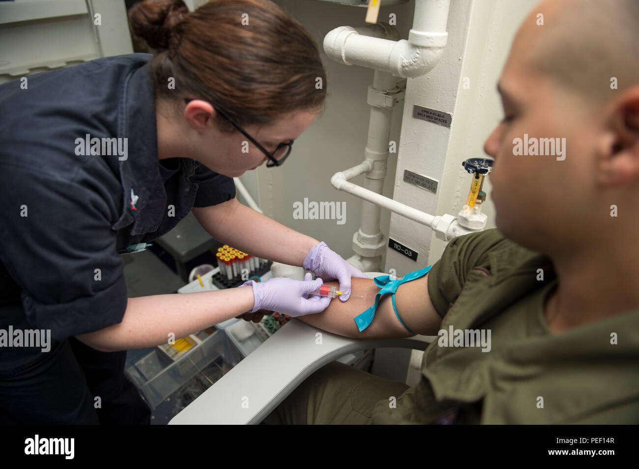 150814-N-DQ503-004 PHILIPPINE SEA (Aug. 14, 2015) – Hospital Corpsman ...