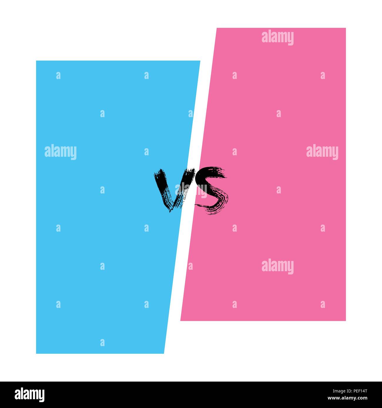 Versus screen design. Grunge VS letters. Vector illustration Stock ...
