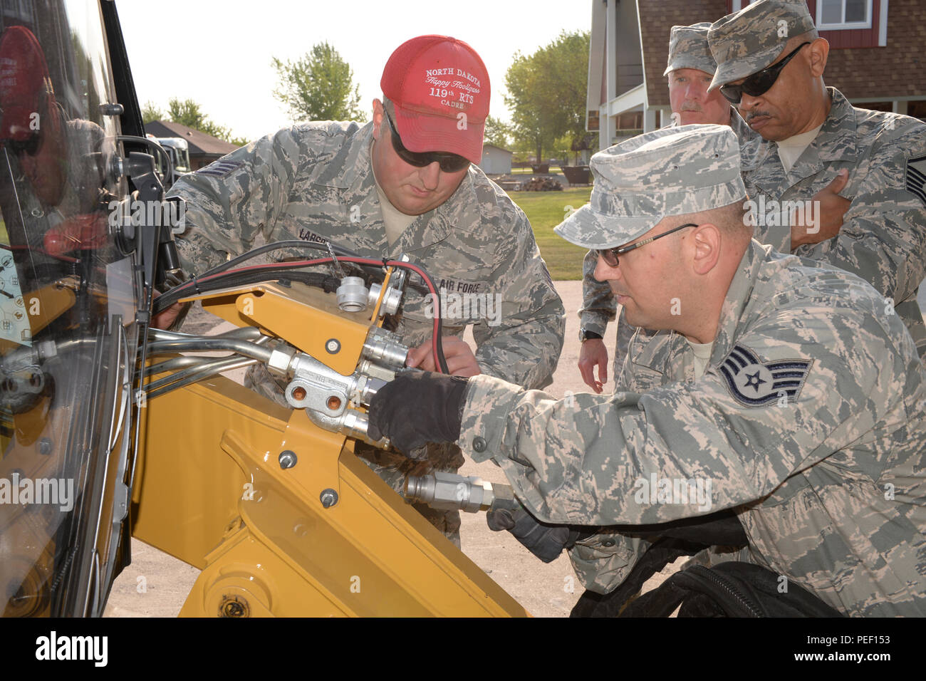 U.S. Air Force training cadre instructor Staff Sgt. Christopher Larson ...
