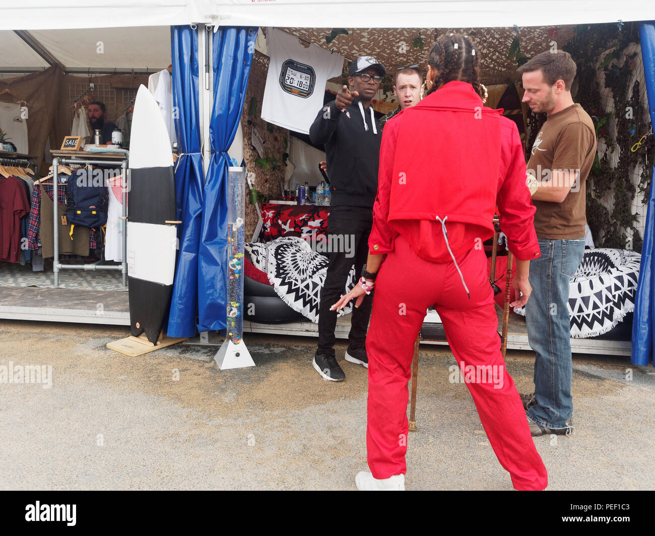 Boardmasters Roxy Open Surfing Contest, Juliette Lacome French surfer ...