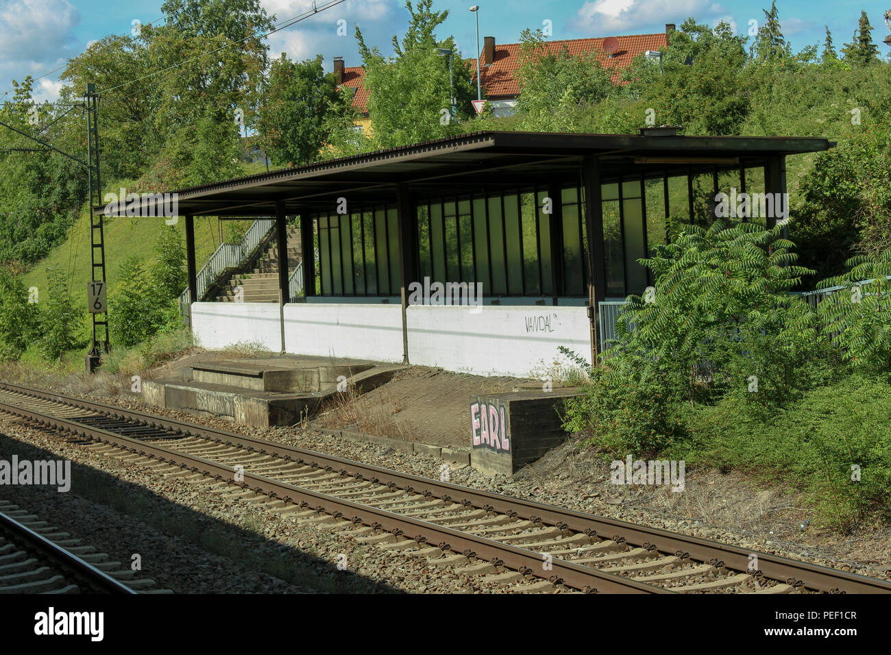 Railway track and station single and multiple tracks Railroad Waiting ...