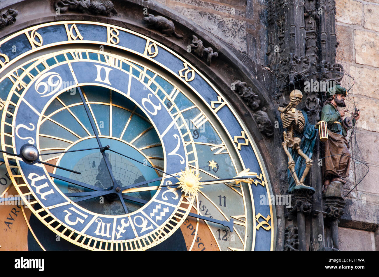 Medieval Astronomical Clock in Prague, Czech Republic Stock Photo - Alamy