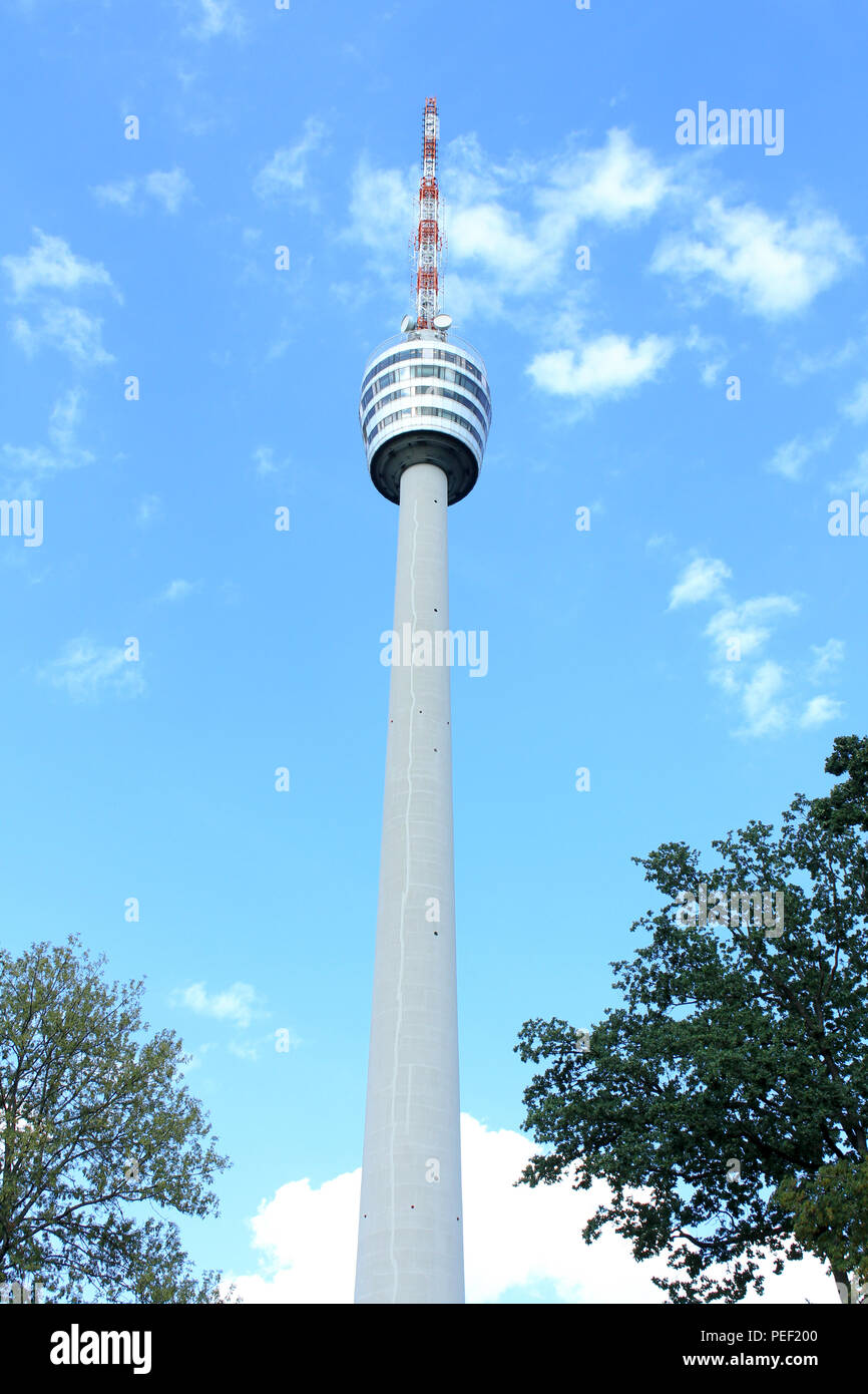 Famous TV Tower located Stuttgart Germany Telecommunications tower ...