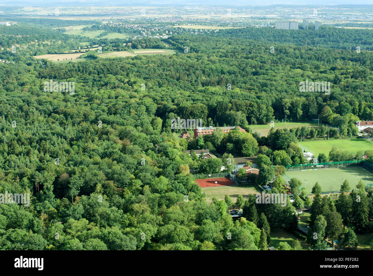 Amazing Landscape view on the beautiful forests, alpine mountains and ...