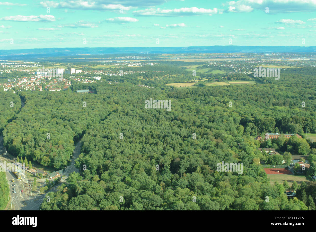 Amazing Landscape view on the beautiful forests, alpine mountains and ...