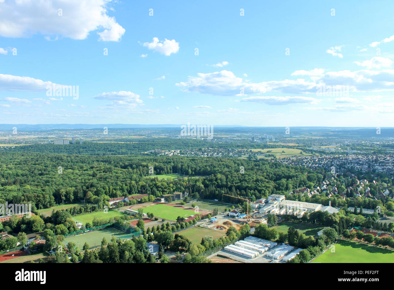 Amazing Landscape view on the beautiful forests, alpine mountains and ...