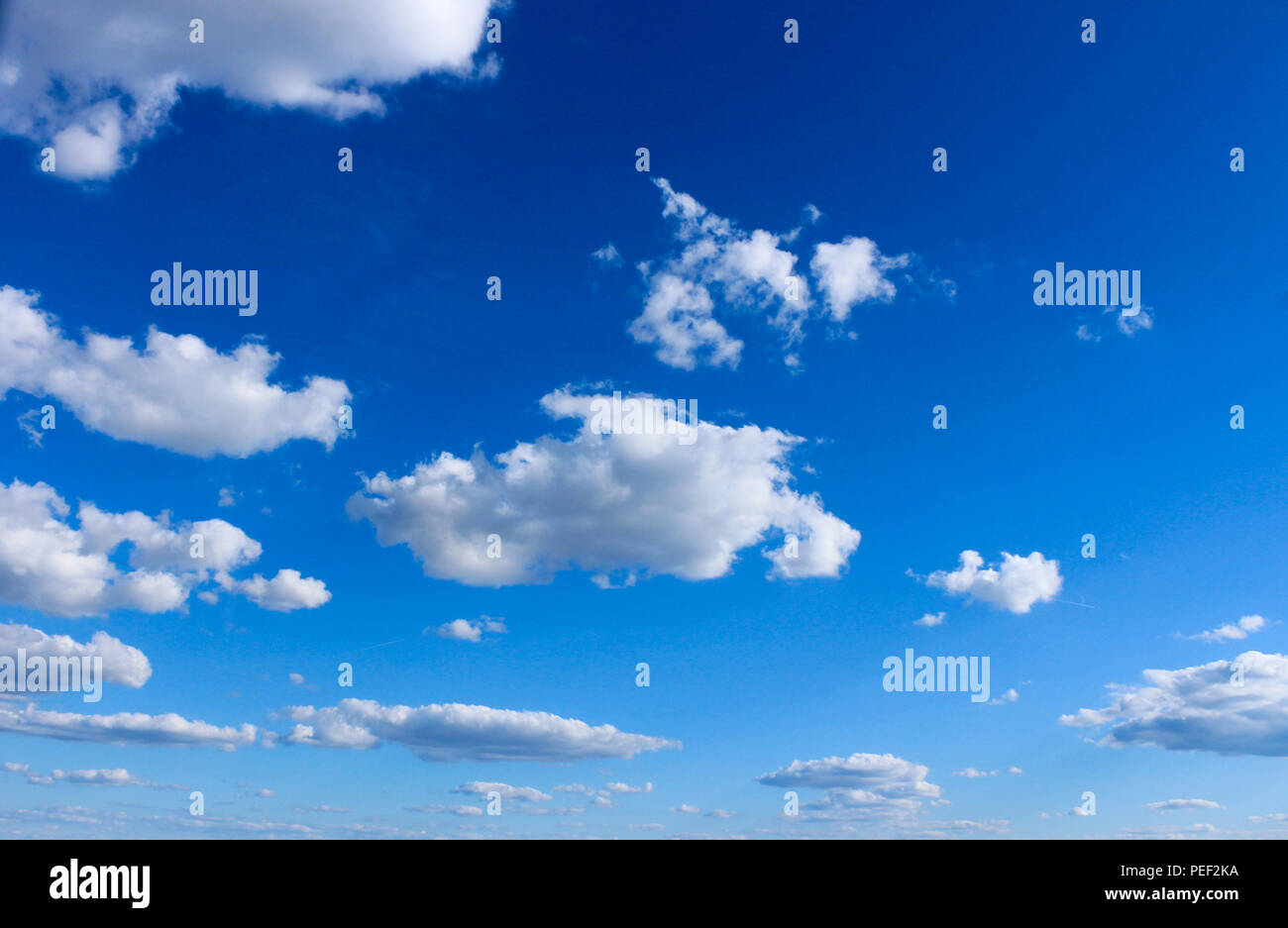 blue sky background with clouds Panorama of the blue sky with clouds ...