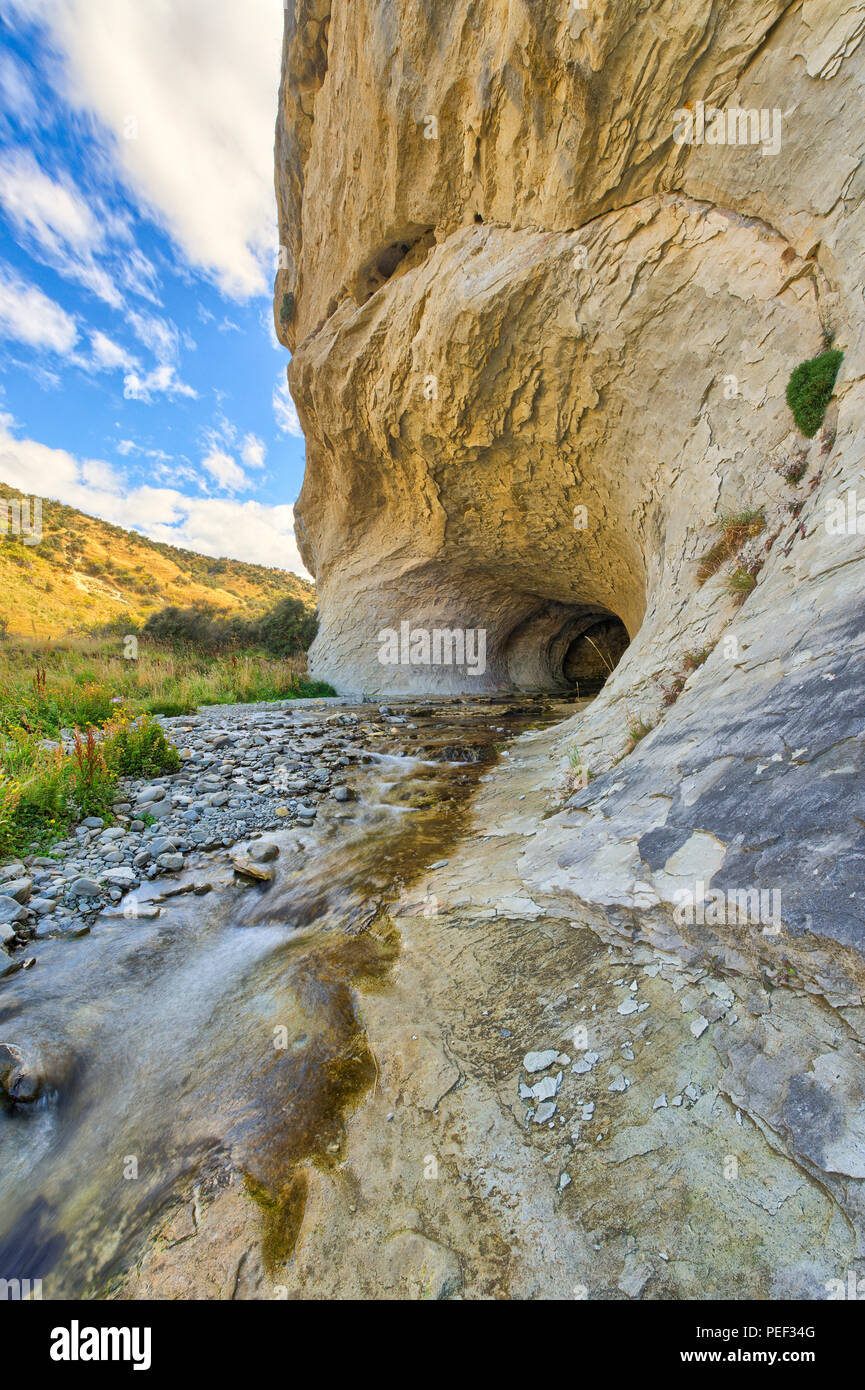 Entrance of an underground river in Cave Stream Scenic Reserve, Arthurs ...