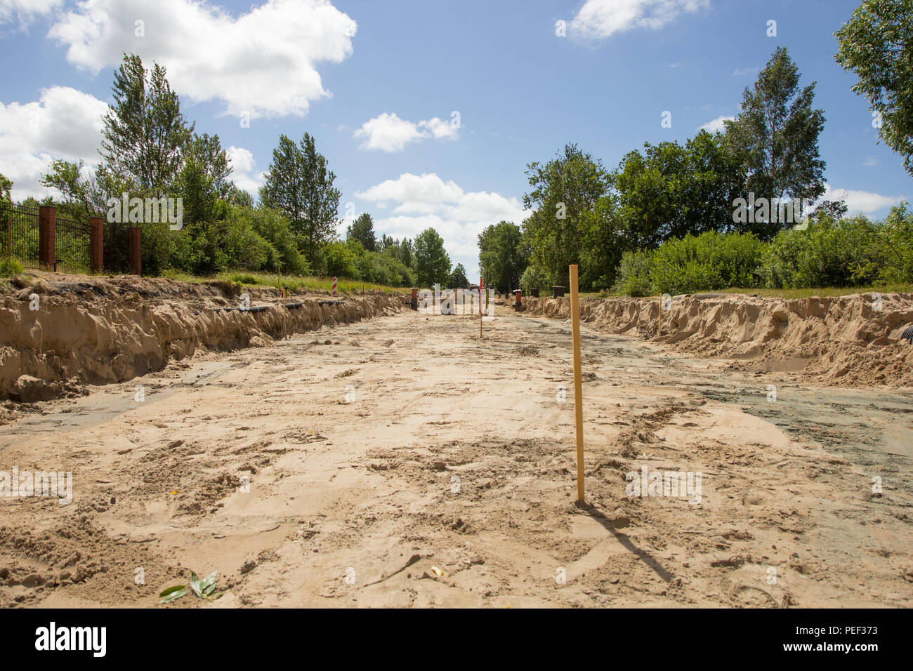 empty construction site Stock Photo - Alamy