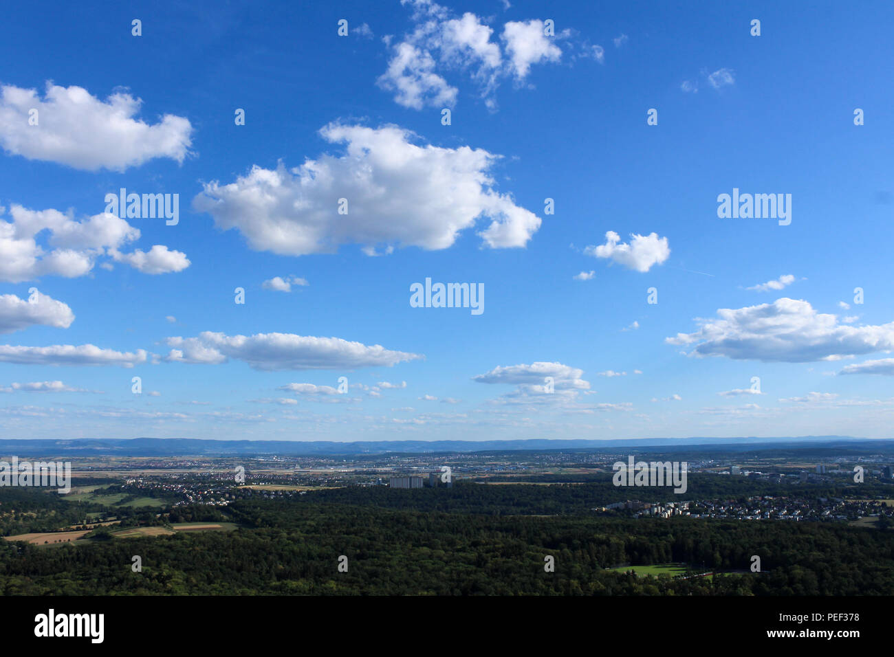 Amazing Landscape view on the beautiful forests, alpine mountains and ...