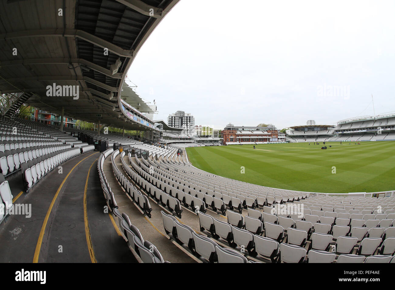 General view of the ground ahead of Middlesex CCC vs Essex CCC ...