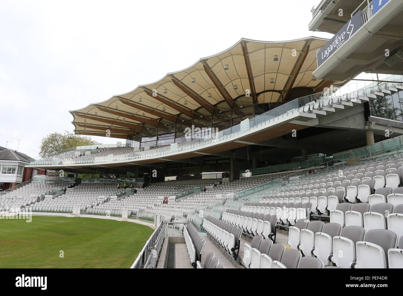 General view of the Warner Stand, under construction, ahead of ...