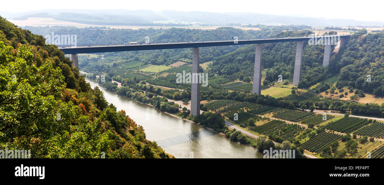 mosel valley bridge in germany Stock Photo - Alamy