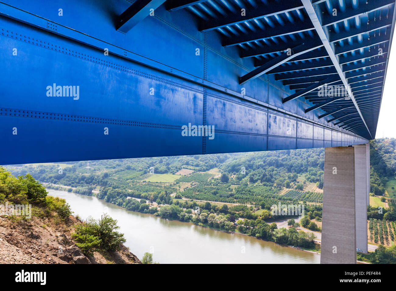 mosel valley bridge in germany Stock Photo - Alamy