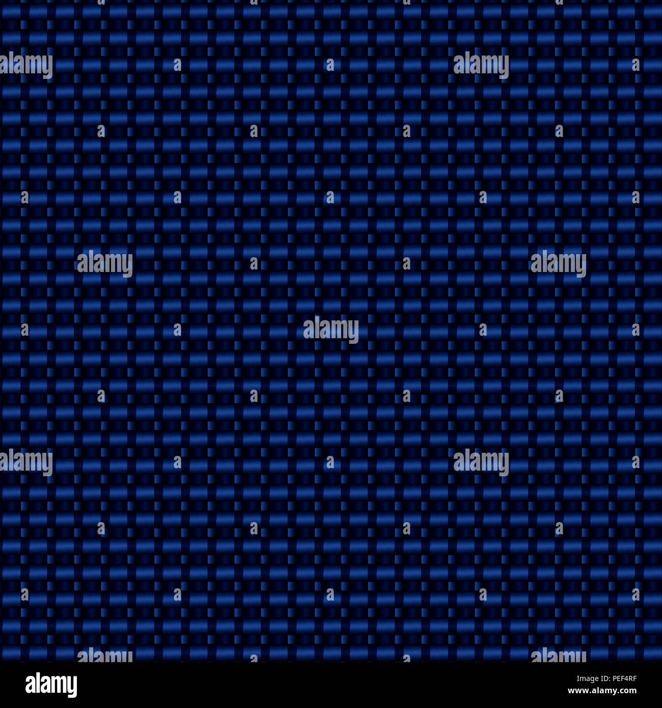 Blue volumetric carbon fiber texture vector background. Seamless ...