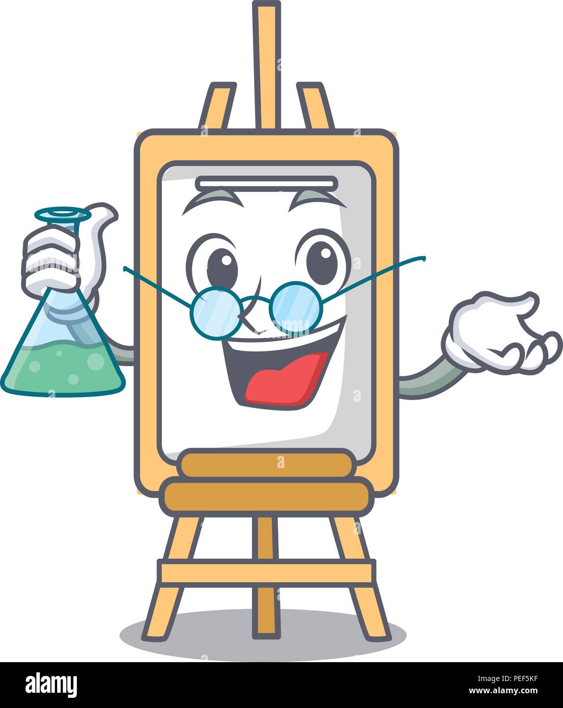 Professor easel character cartoon style Stock Vector Image & Art - Alamy