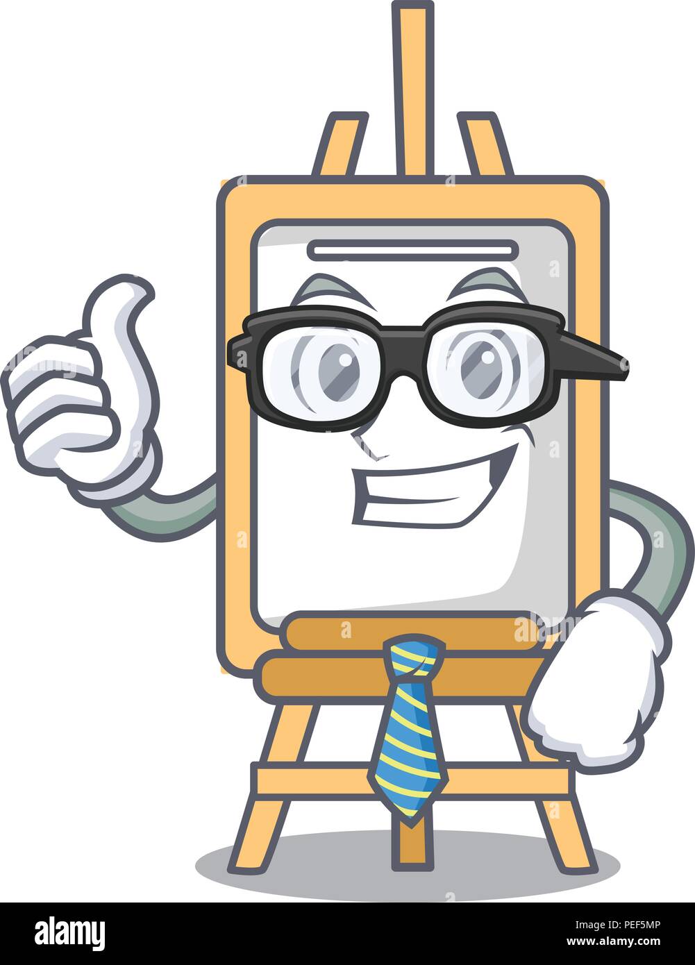 Businessman easel character cartoon style Stock Vector Image & Art - Alamy