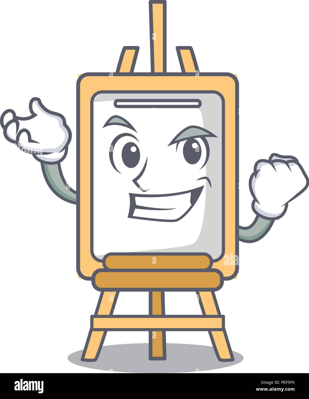 Successful easel character cartoon style Stock Vector Image & Art - Alamy