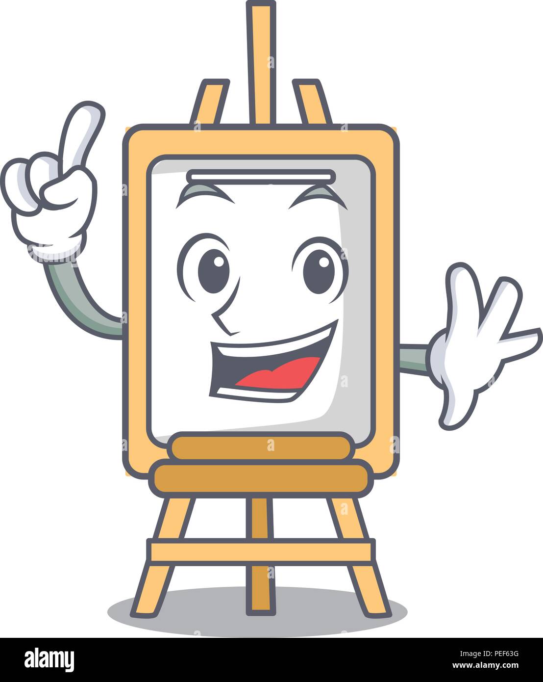 Finger easel mascot cartoon style Stock Vector Image & Art - Alamy