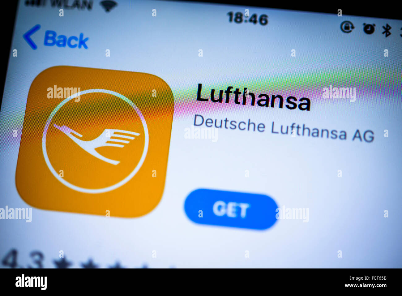 Lufthansa app hi-res stock photography and images - Alamy