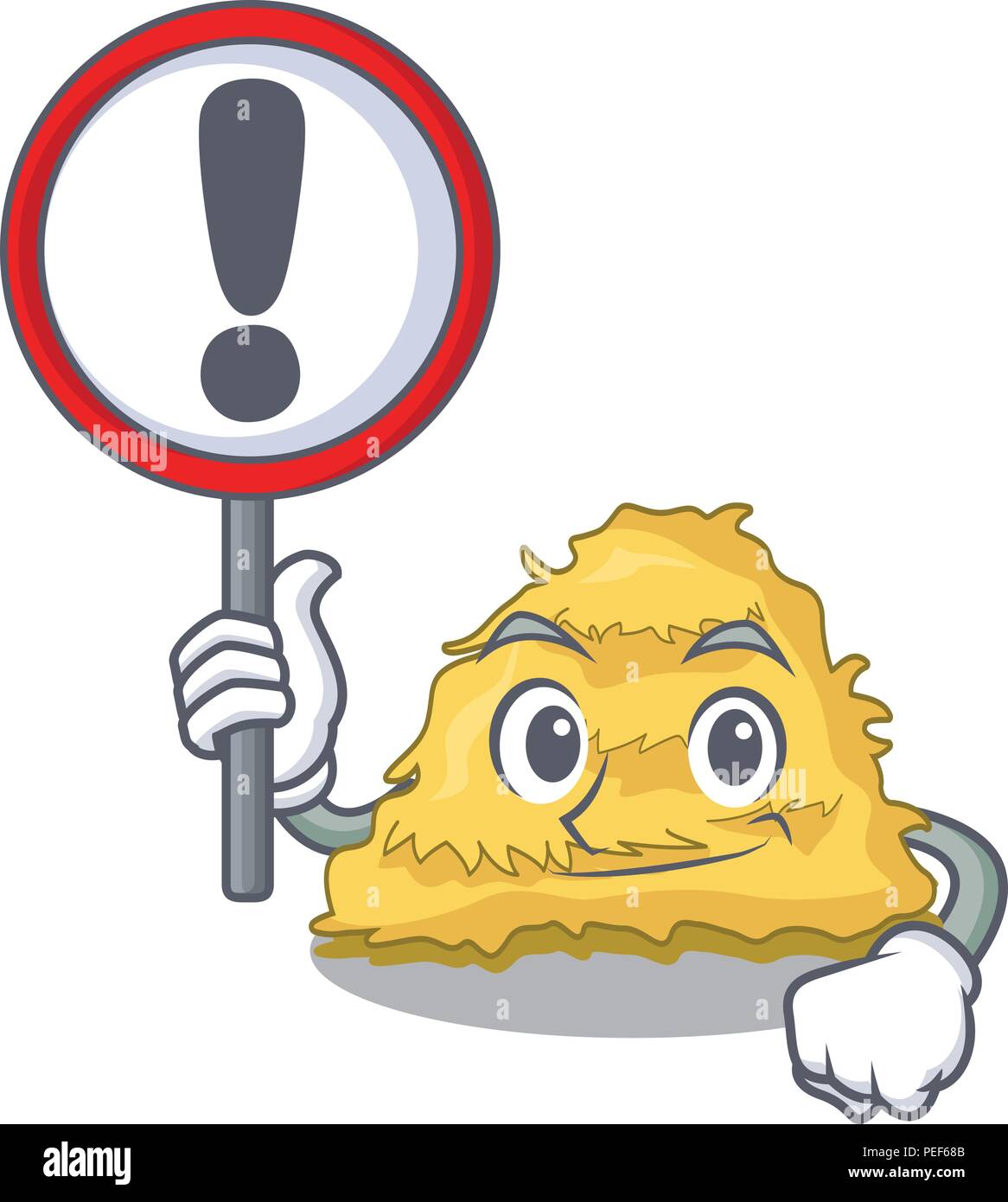 With sign hay bale character cartoon Stock Vector Image & Art - Alamy