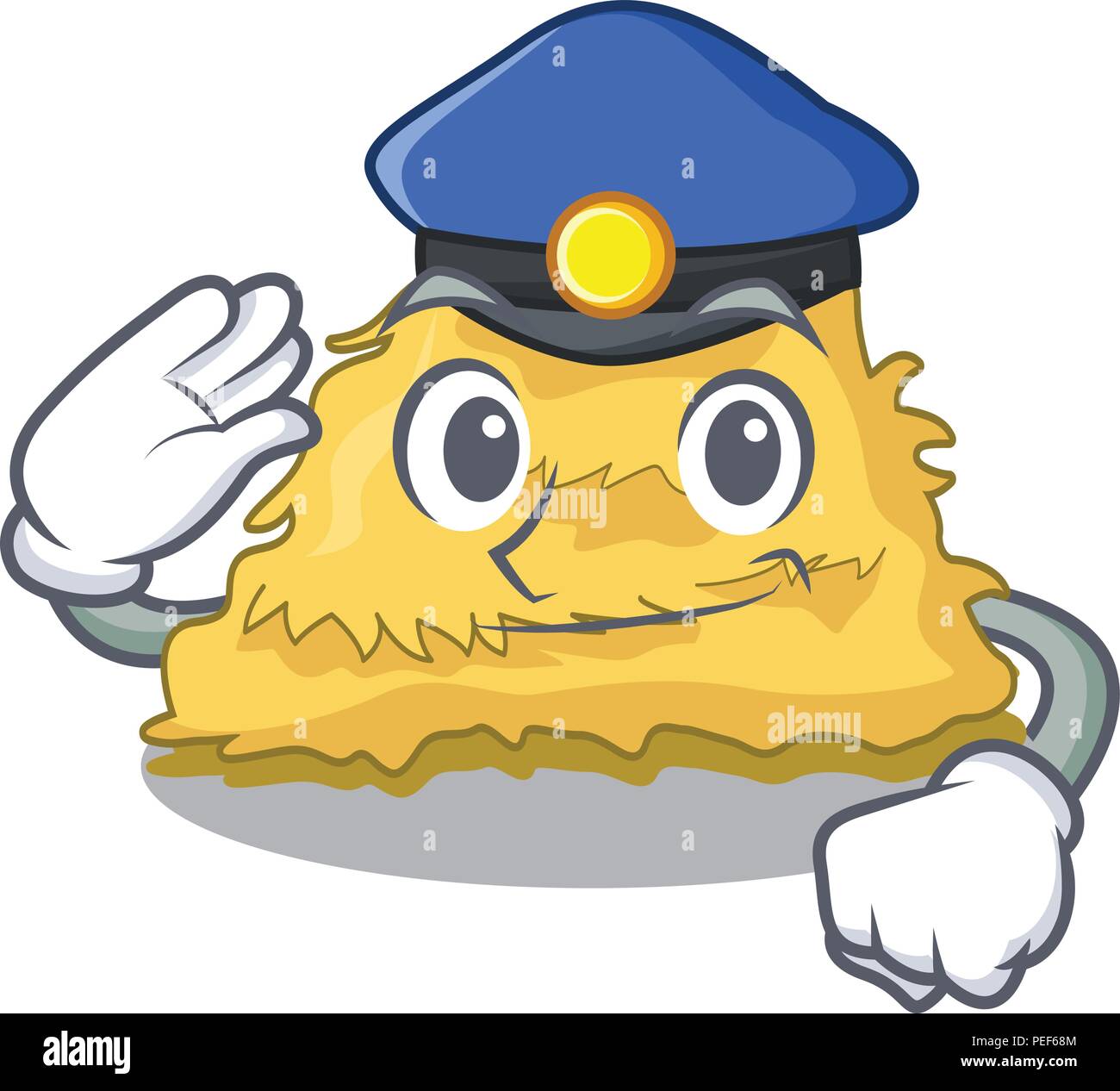 Police hay bale character cartoon Stock Vector Image & Art - Alamy