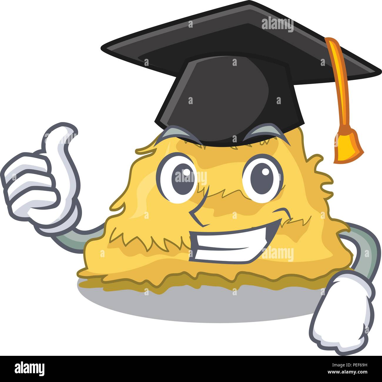 Graduation hay bale character cartoon Stock Vector Image & Art - Alamy