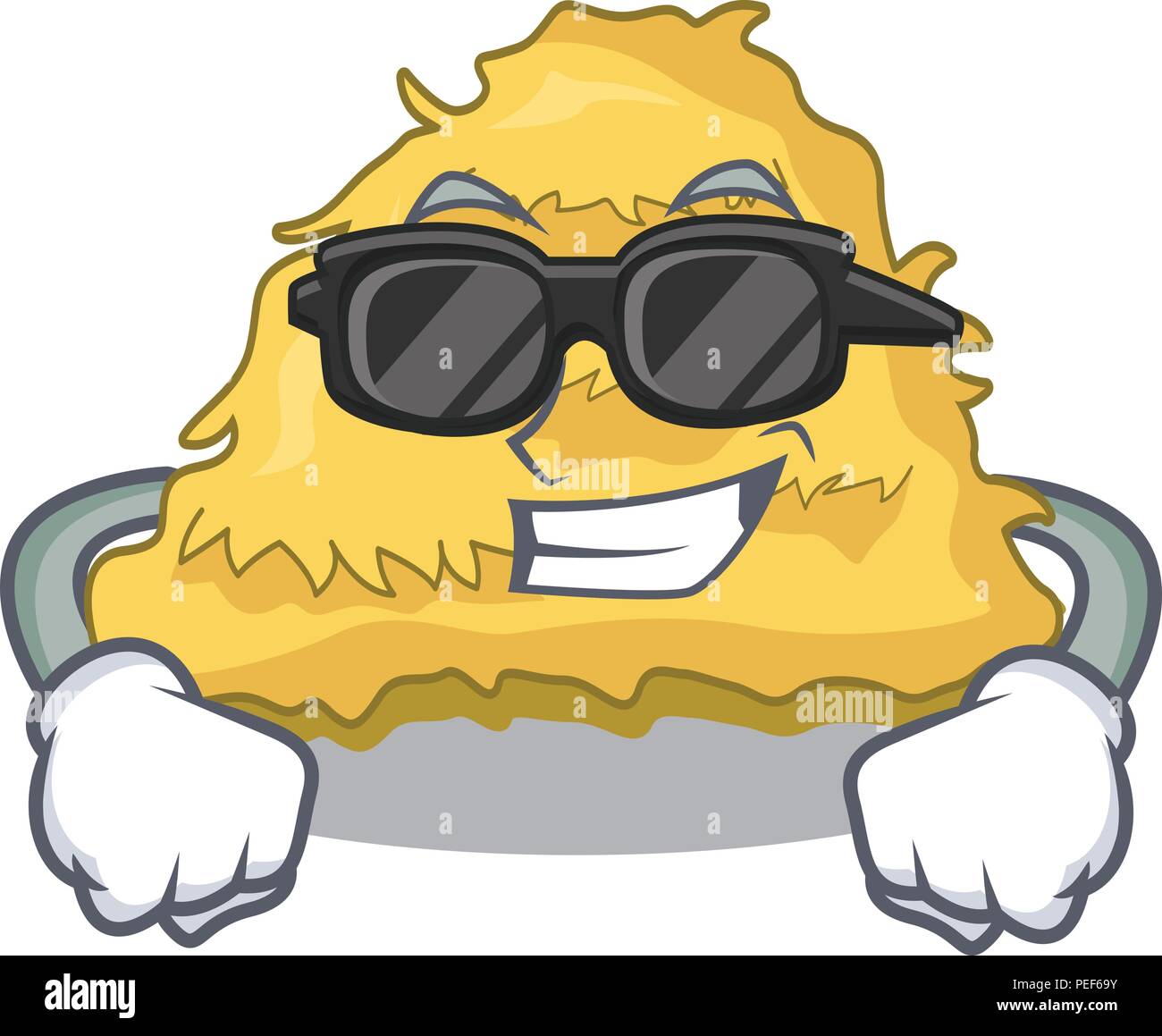 Super cool hay bale character cartoon Stock Vector Image & Art - Alamy
