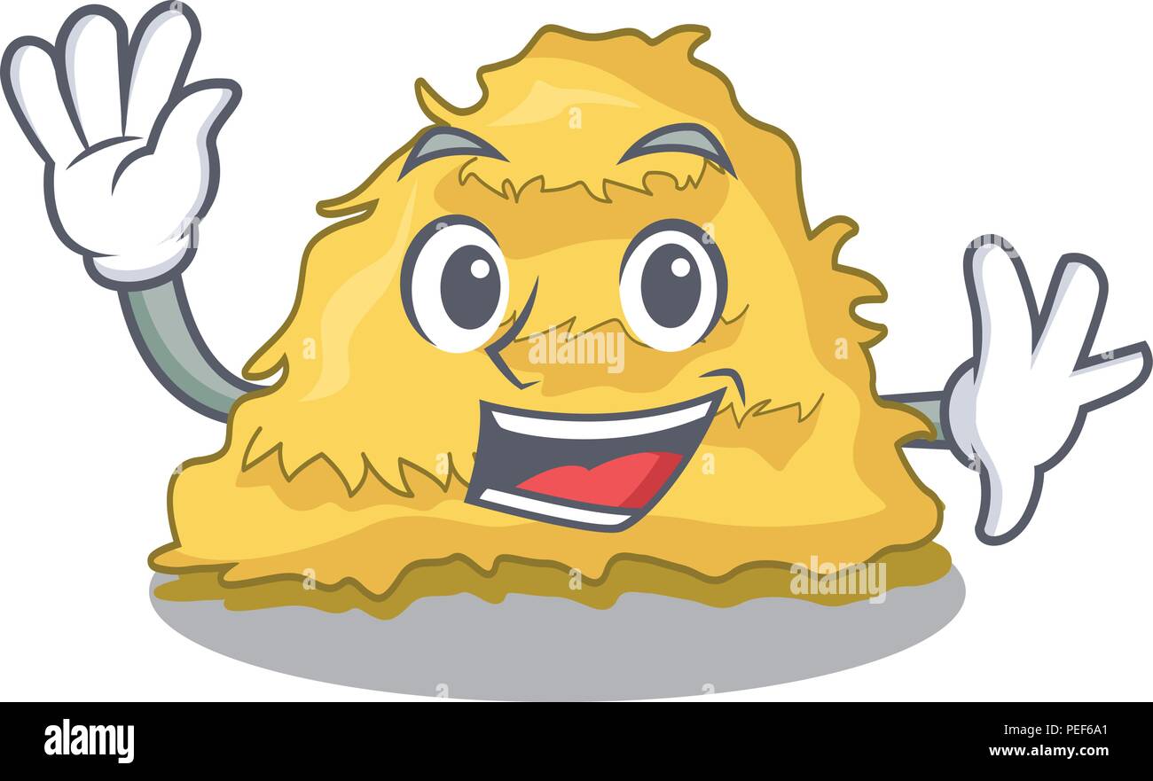 Waving hay bale character cartoon Stock Vector Image & Art - Alamy