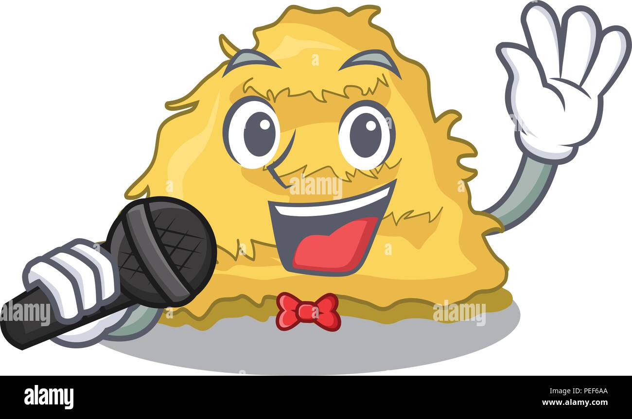 Singing hay bale mascot cartoon Stock Vector Image & Art - Alamy
