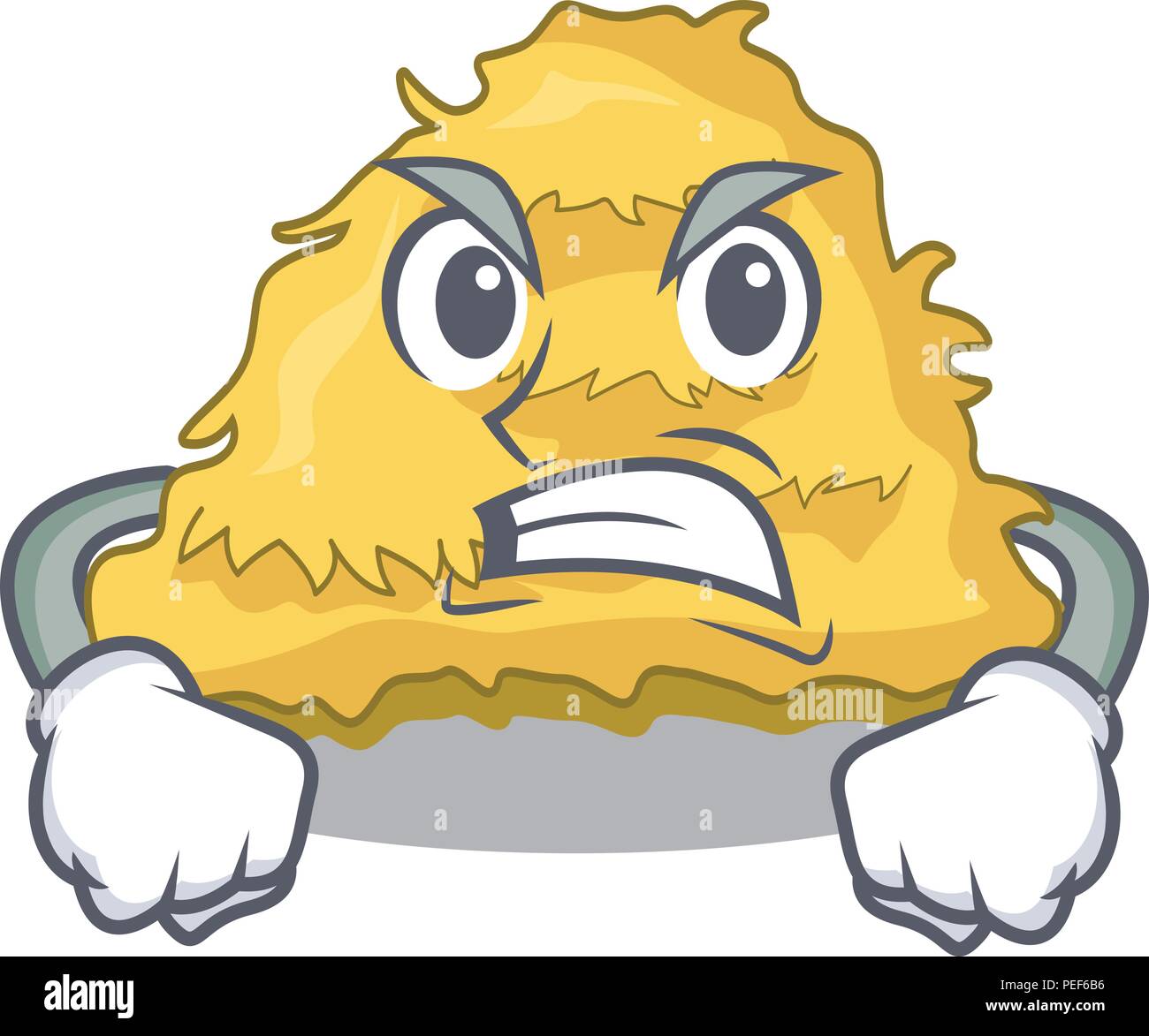 Angry hay bale mascot cartoon Stock Vector Image & Art - Alamy