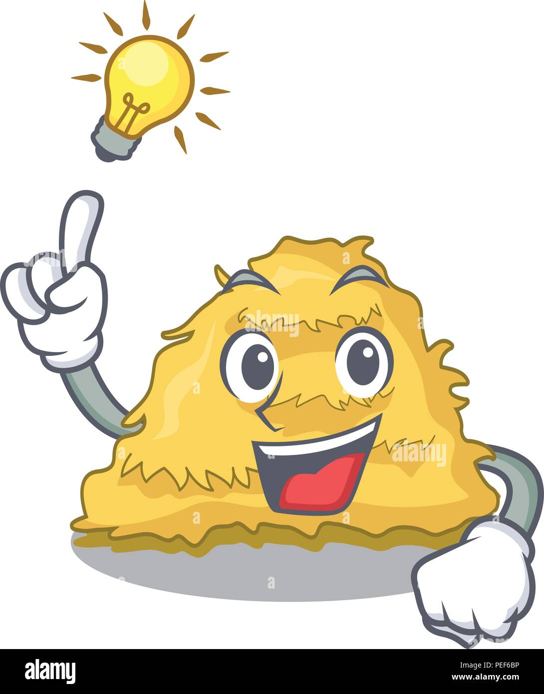 Have an idea hay bale mascot cartoon Stock Vector Image & Art - Alamy