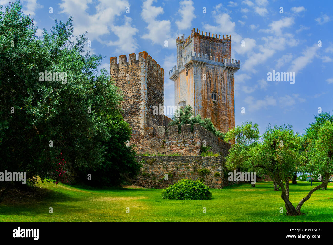 View of the Beja Castle towers.Beja, Portugal Stock Photo - Alamy