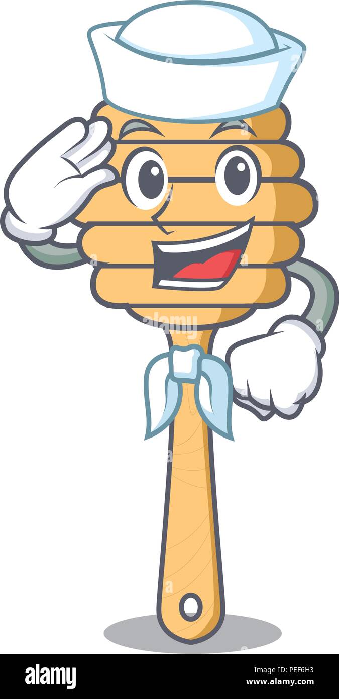 Sailor honey spoon character cartoon Stock Vector Image & Art - Alamy