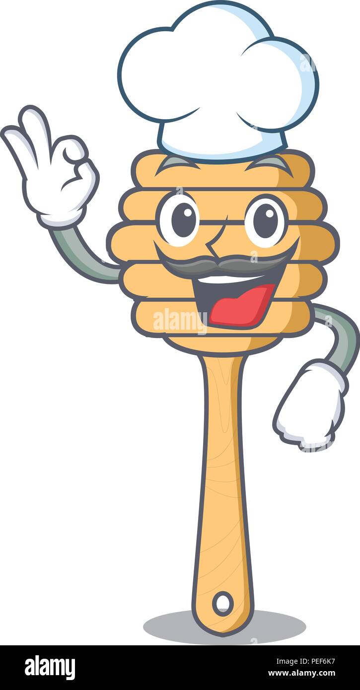 Chef food honey spoon Stock Vector Images - Alamy