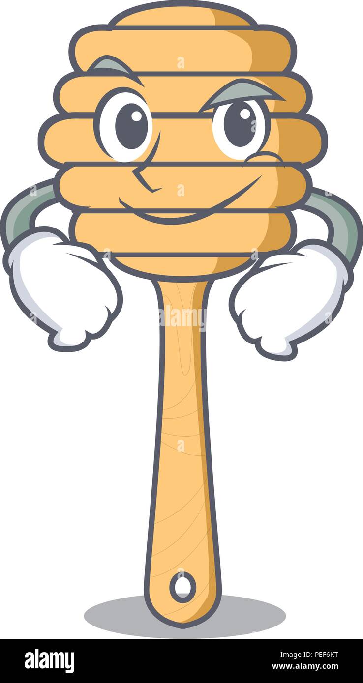 Smirking honey spoon character cartoon Stock Vector Image & Art - Alamy