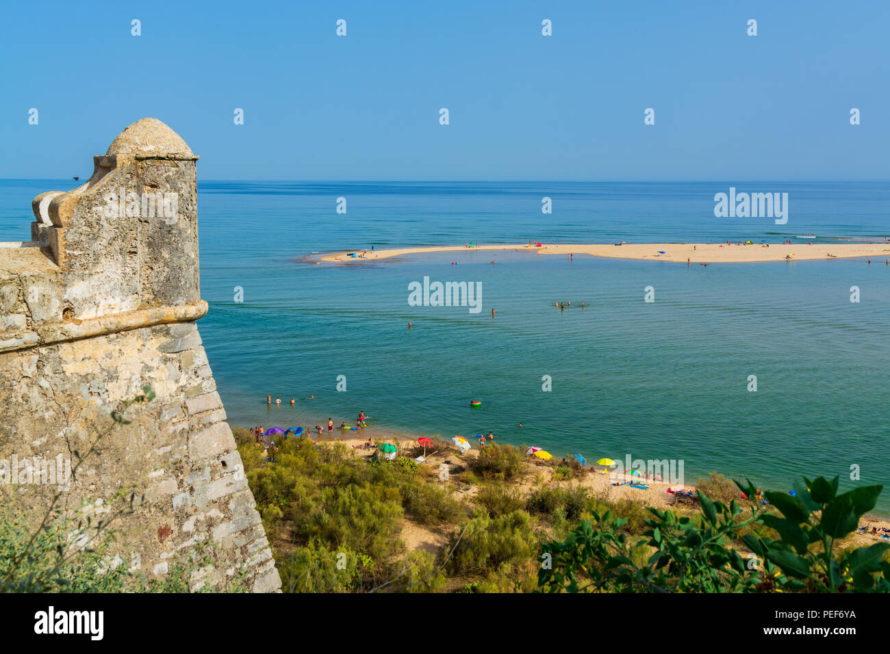 Cacela a Velha Portugal. 1 August 2018. View of Cacela a Velha Village ...