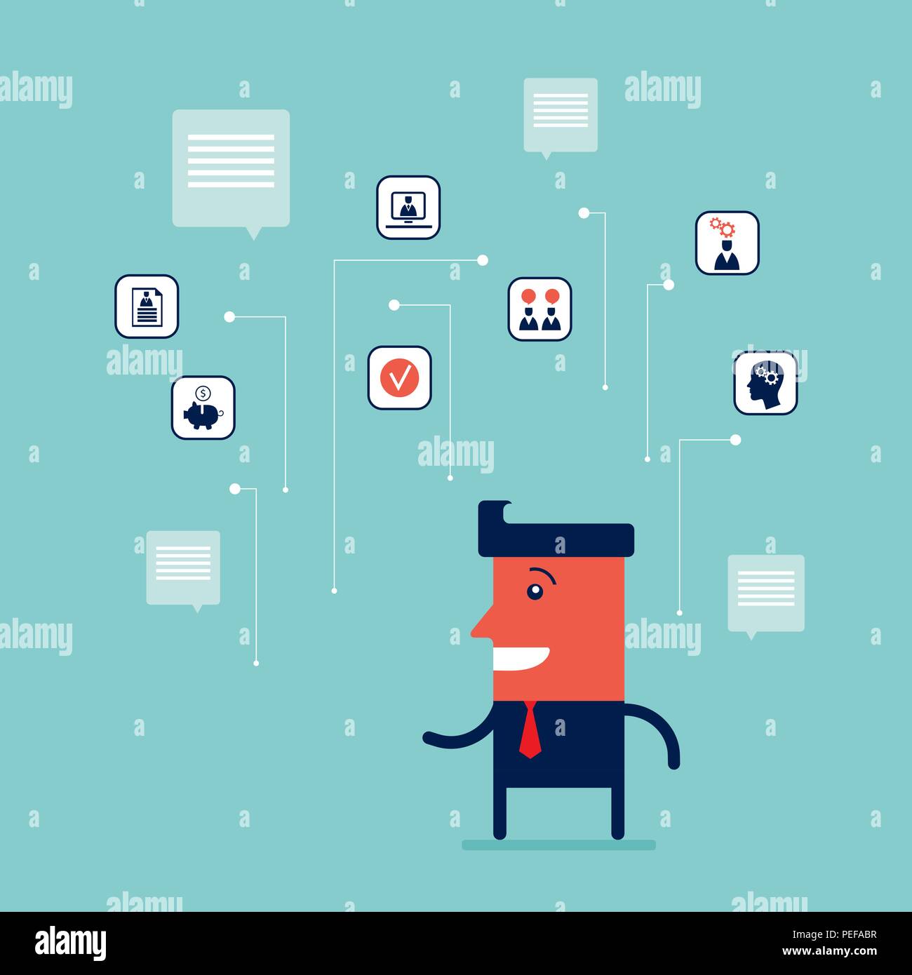 Icons for work Stock Vector Images - Alamy