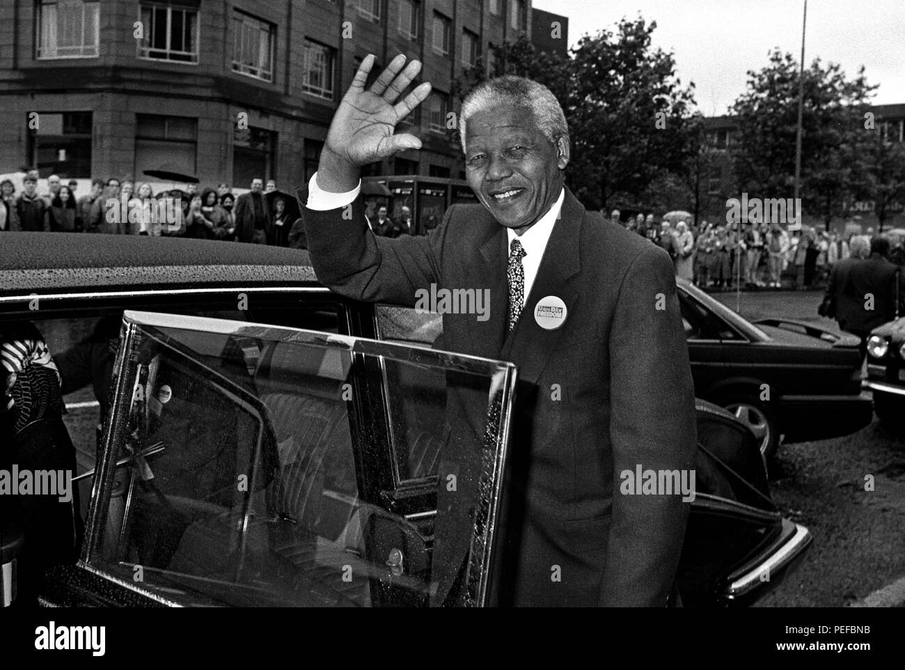 Nelson mandela Black and White Stock Photos & Images - Alamy