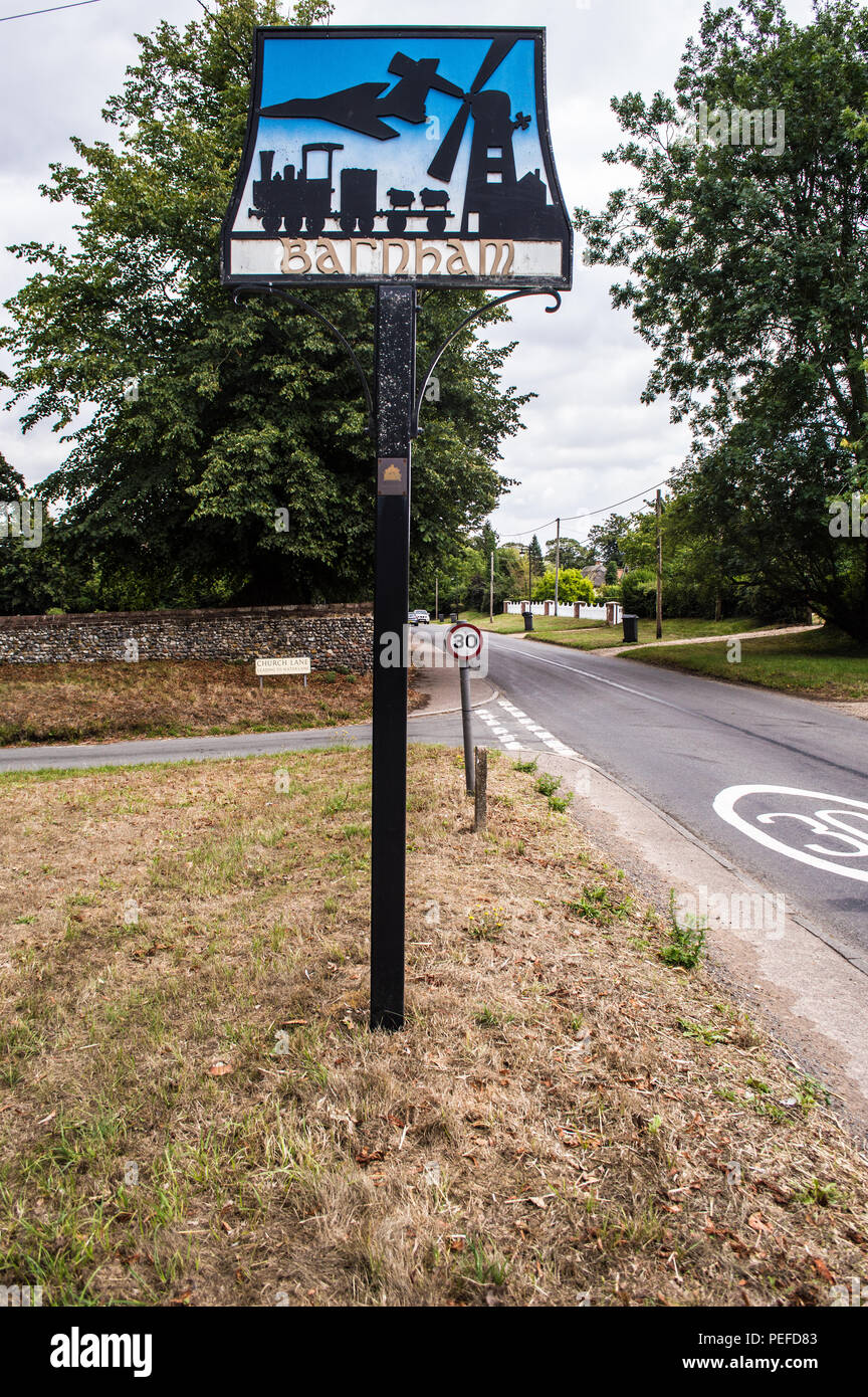 The Village of Barnham, Suffolk,England Stock Photo - Alamy