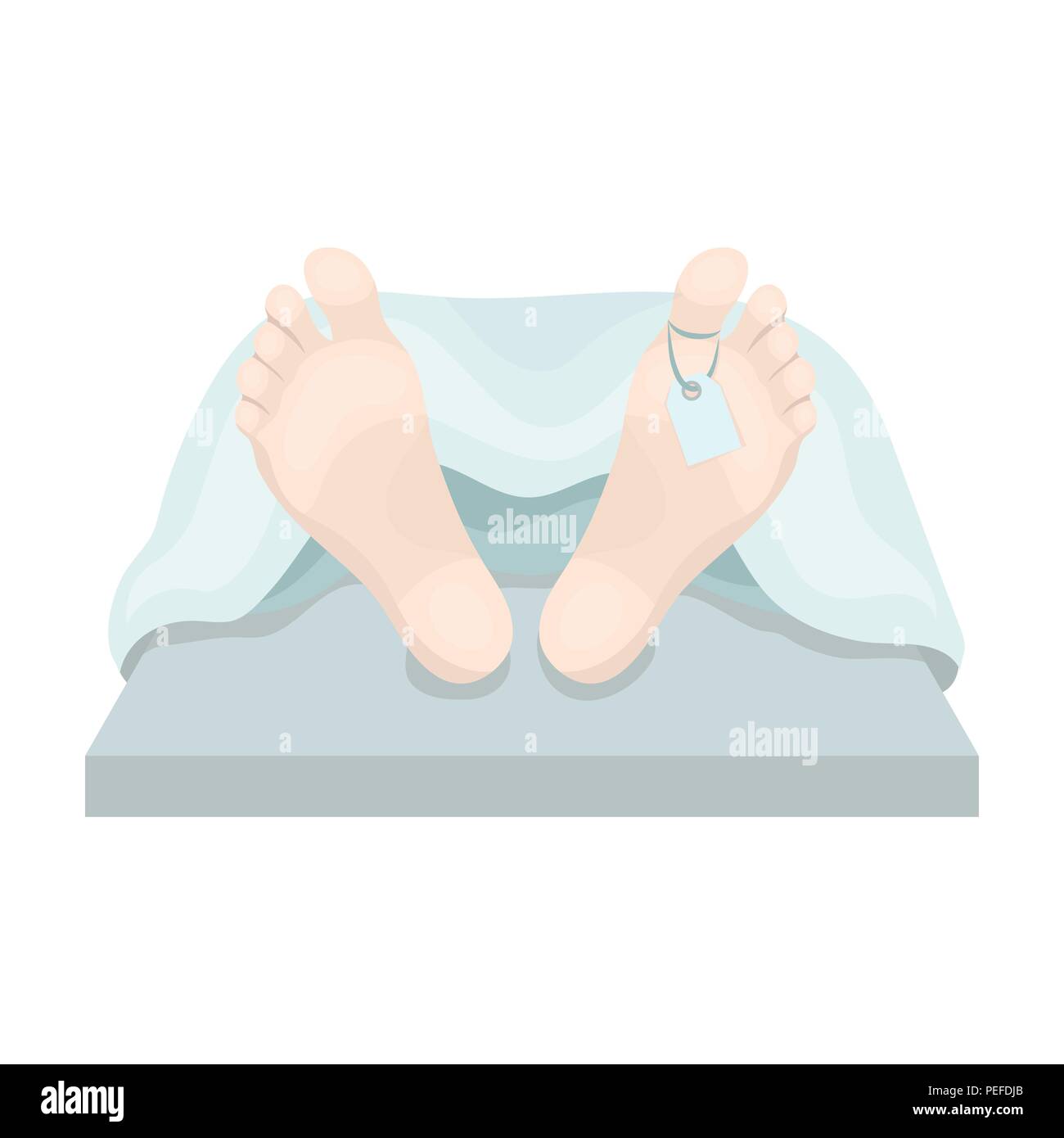Body in morgue Stock Vector Images - Alamy